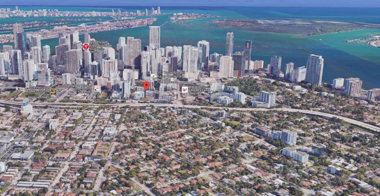 About Location Of Mercedes Benz Brickell Residences in Miami